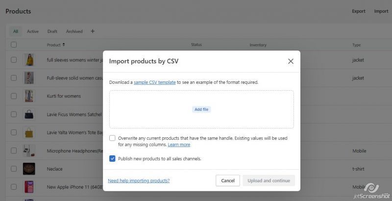 How to Bulk Import and Update Products on Shopify via CSV