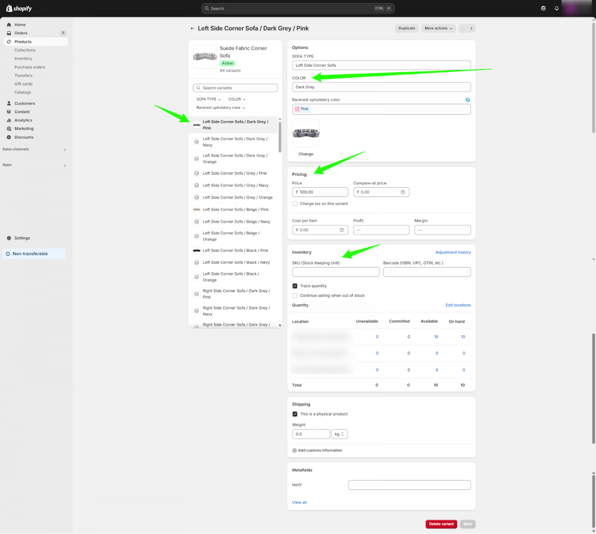 Shopify Product Variants: Everything You Need